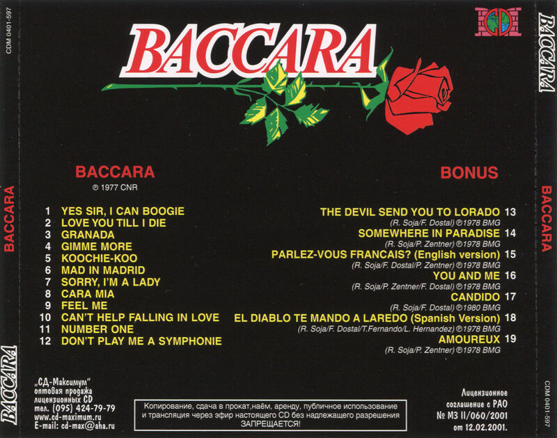 Baccara - Baccara (CD) For Sale