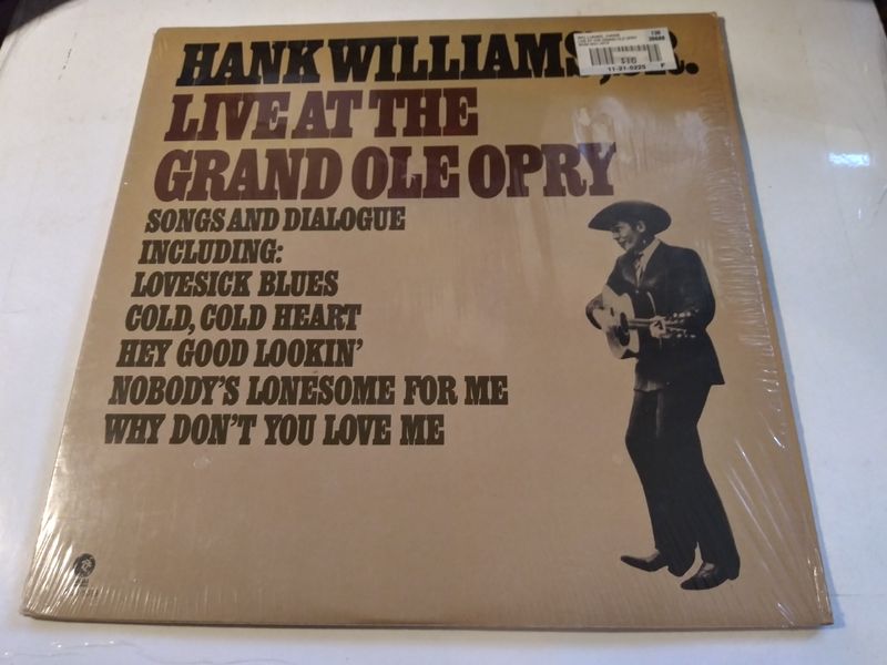 Hank Williams Live At The Grand Ole Opry Vinyl Records and CDs For Sale ...